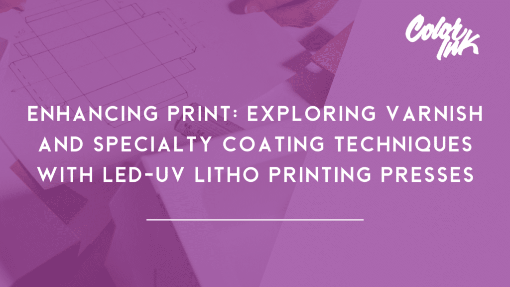 LED-UV Litho Printing Presses | Specialty Coating Technique